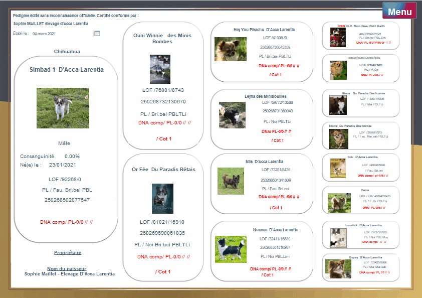Gestion élevage canin et félin - Logiciels de gestion d'élevage canin et Félin.